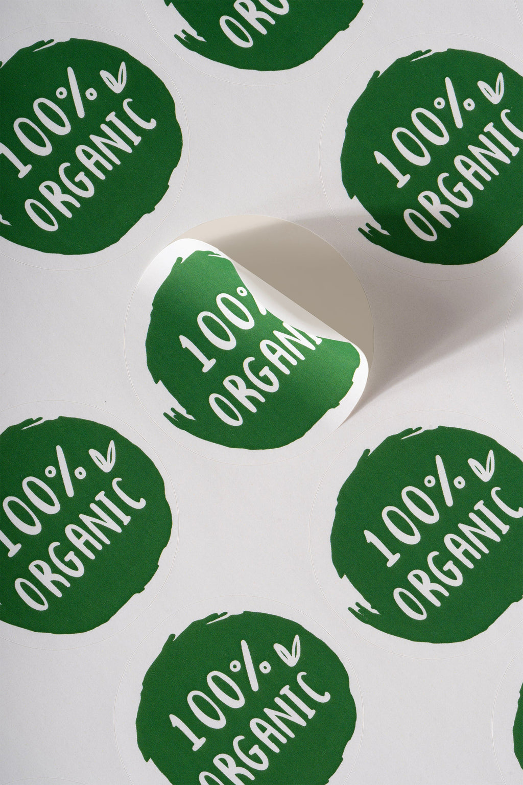 100 Adet 4x4 cm Organic Sticker – Miligram Paper